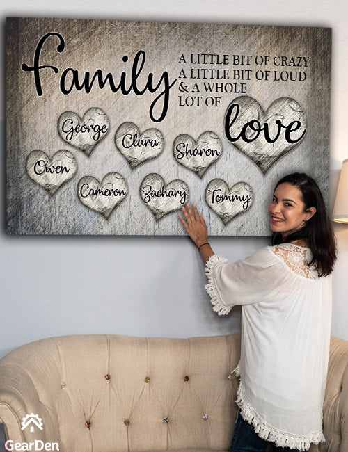 Personalized Family Canvas Wall Art Gifts – Printed in USA | GearDen