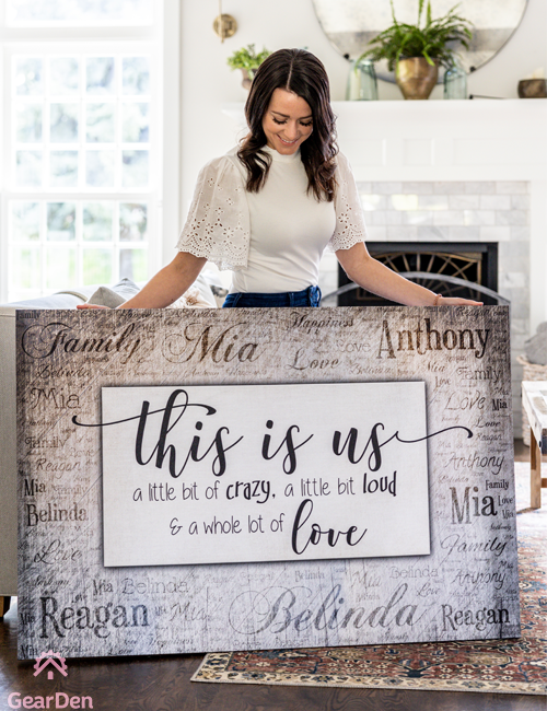 Personalized Family Canvas Wall Art Gifts – Printed in USA | GearDen