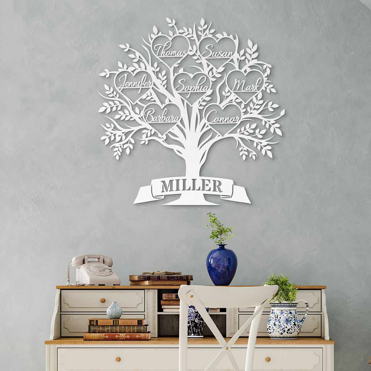 Personalized "Family Tree" Custom Metal Sign - GearDen