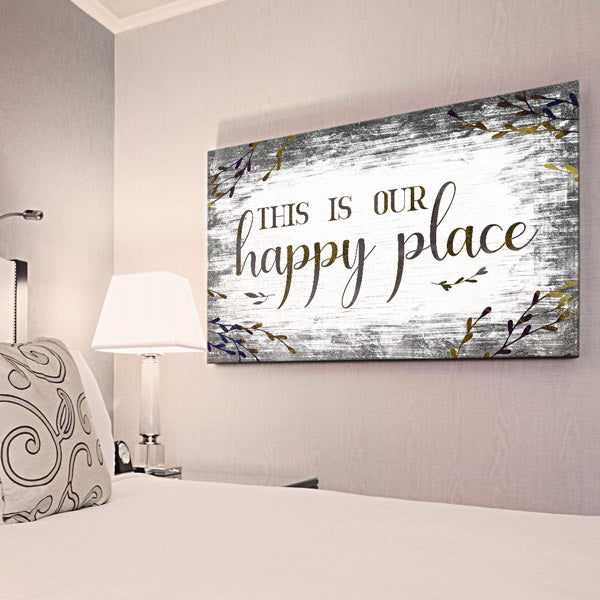 "This is Our Happy Place" Premium Canvas Wall Art - GearDen